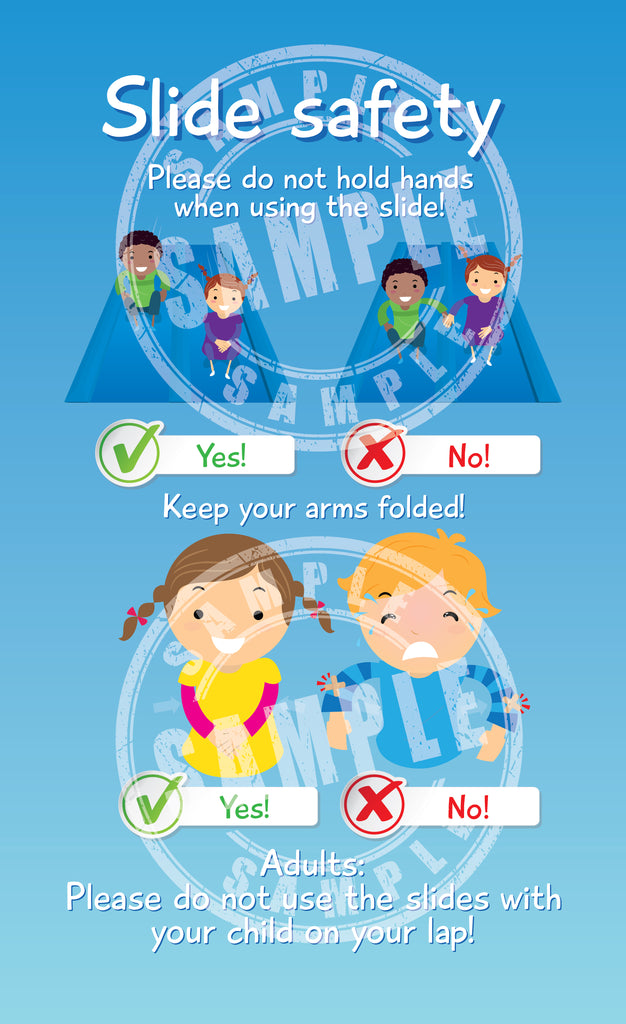 Signage - Slide Safety - PVC – The Soft Brick Company